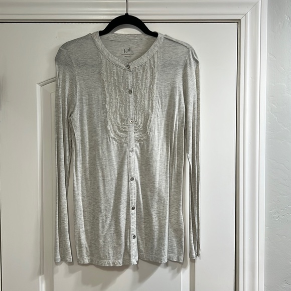 J. Jill | Tops | Jjill Rib Snit Shirt Good Condition | Poshmark